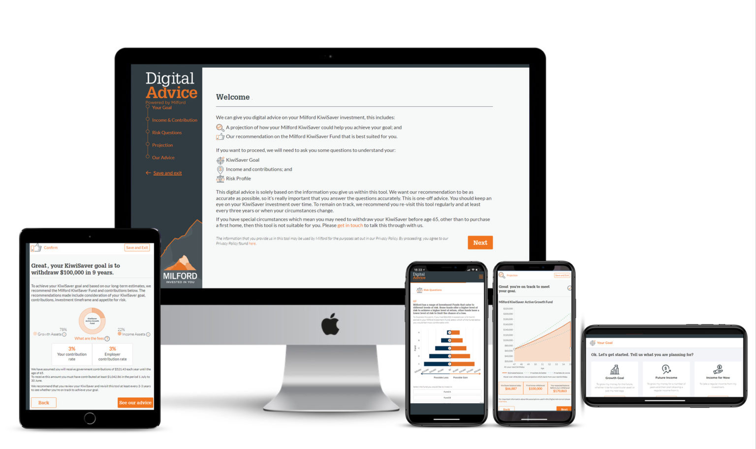 Digital Advice Tools - Milford